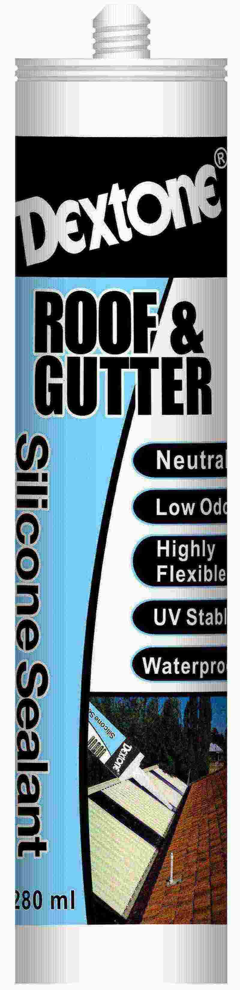 Jual Lem Kaca Dextone Silicone Sealant Roof & Gutter 280 ml - Hitam di ...