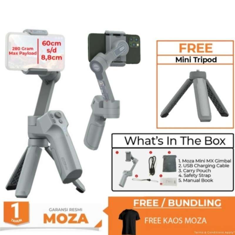 Promo MOZA MINI MX 3-AXIS GIMBAL STABILIZER SMARTPHONE Diskon 23% di ...