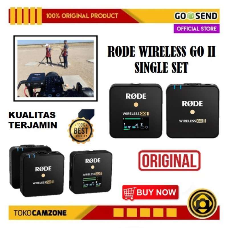 Promo Rode Wireless Go Ii Single Set Compact Wireless Microphone System ...