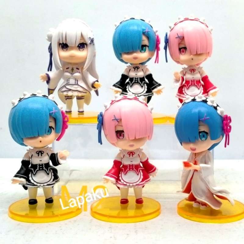 Promo Action Figure Anime Re- Zero Kara Hajimeru Set Of 6Pcs Diskon 23% ...