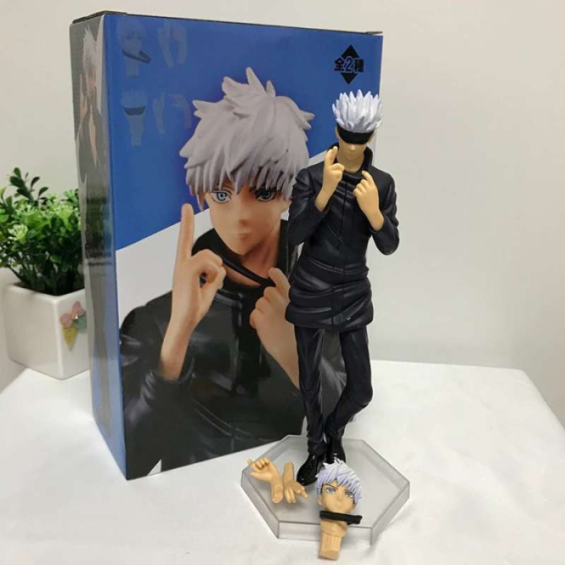 Promo Figure Jujutsu Kaisen Gojo Satoru 23 cm + 2 tangan 1 kepala ...