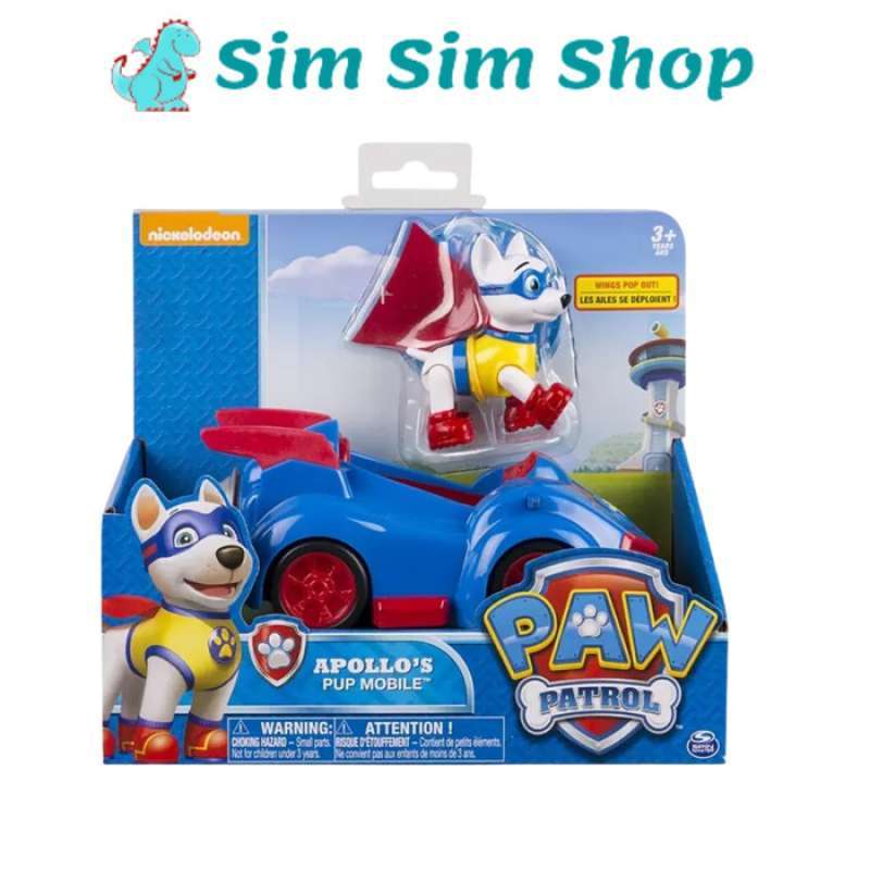 Promo Paw Patrol Apollo's Apollo Pup Mobile Figure Set Mobil New Diskon ...