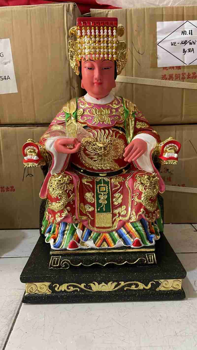 Promo Patung Dewi Laut o/ mazu / thian shang sheng mu kayu 19 inch ...