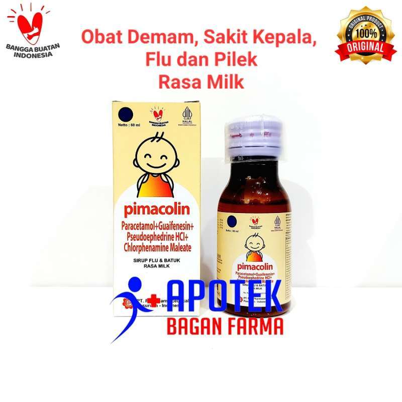 Jual Pimacolin Sirup 60 Ml Rasa Milk Di Seller Apotek Bagan Farma ...