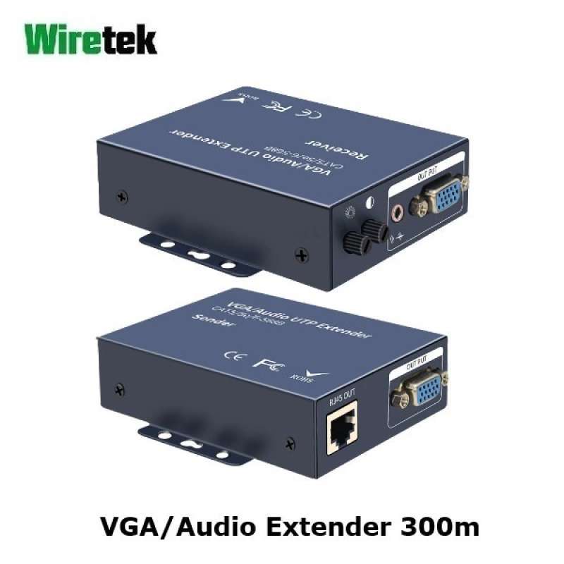 Promo VGA Extender 300 meter WIRETEK Diskon 23% di Seller Rocho Store ...