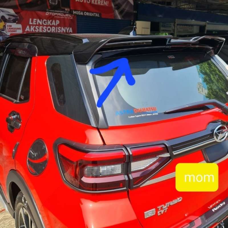 Promo Rear Spoiler / Sayap Belakang Plastik V2 Otoproject Raize / Rocky ...