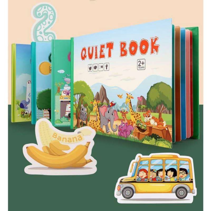 Jual Mainan Montessori Quiet Book / Buku Kreatifitas dan Imaginasi Anak ...