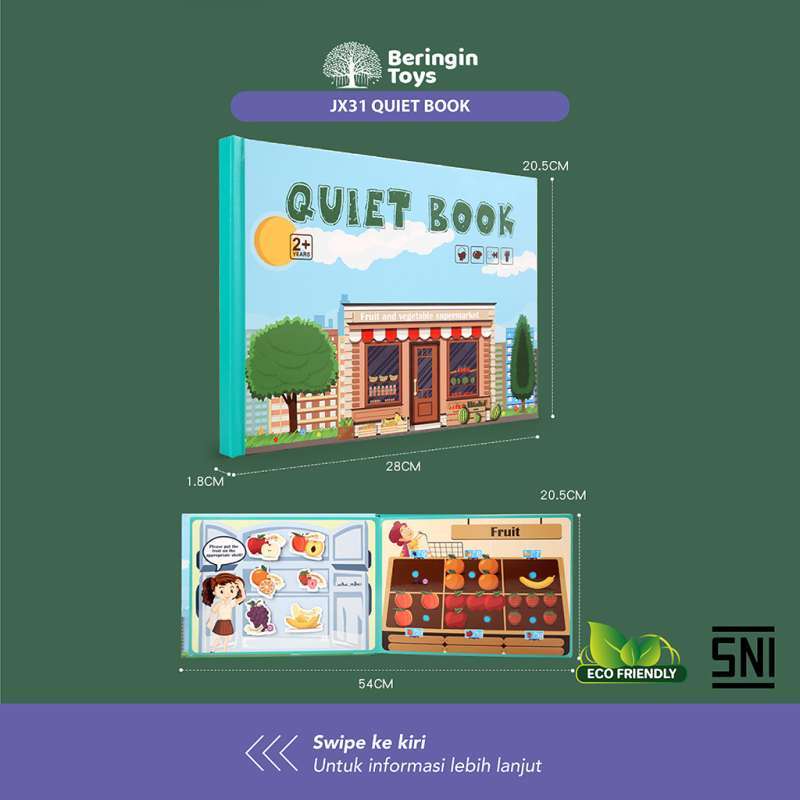 Jual Mainan Montessori Quiet Book / Buku Kreatifitas dan Imaginasi Anak ...