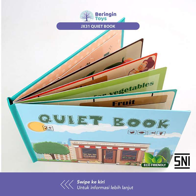 Jual Mainan Montessori Quiet Book / Buku Kreatifitas dan Imaginasi Anak ...