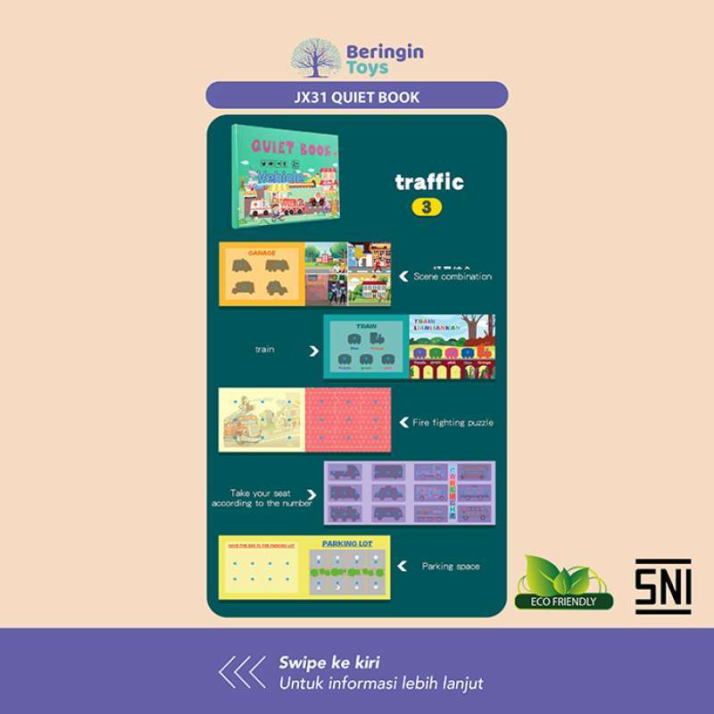 Jual Mainan Montessori Quiet Book / Buku Kreatifitas dan Imaginasi Anak ...