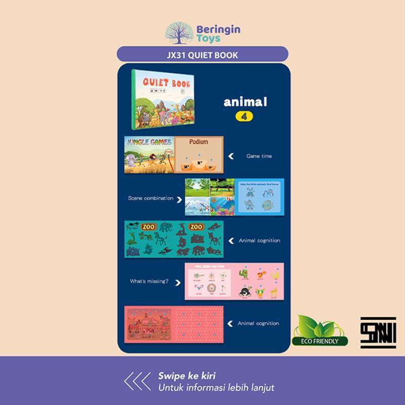 Jual Mainan Montessori Quiet Book / Buku Kreatifitas dan Imaginasi Anak ...