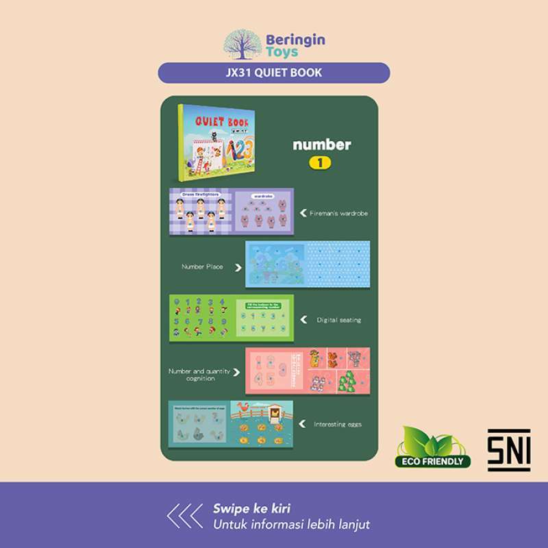 Jual Mainan Montessori Quiet Book / Buku Kreatifitas dan Imaginasi Anak ...