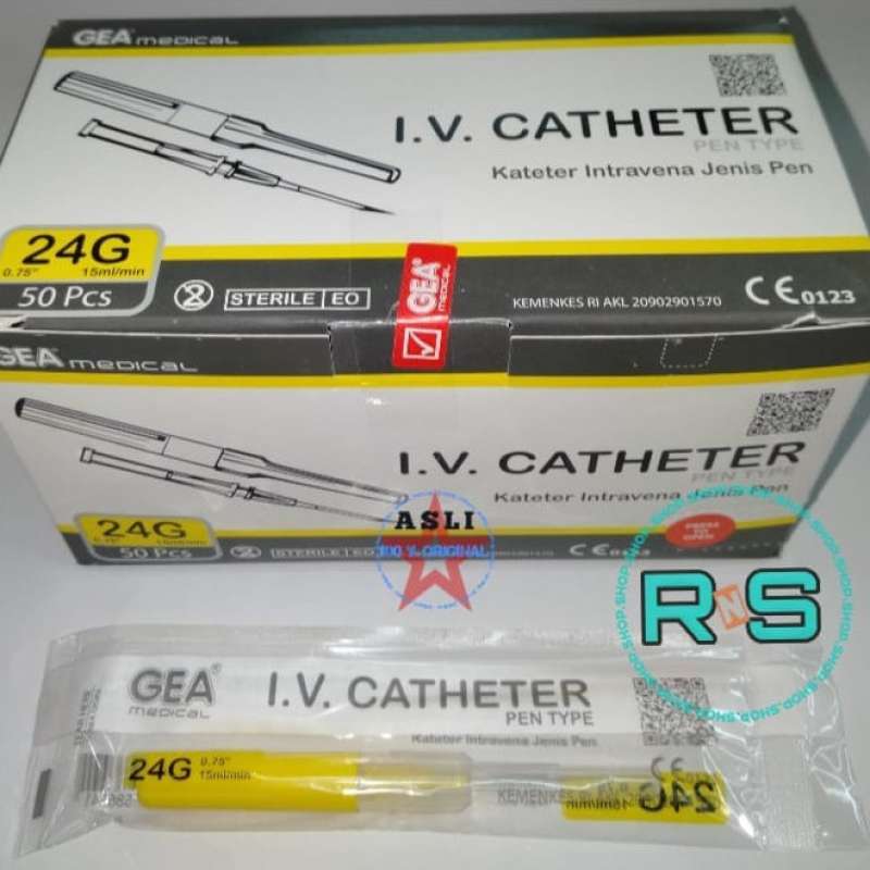 Promo Gea Iv Catheter 24 Jarum Infus Abocath Diskon 33% Di Seller ...