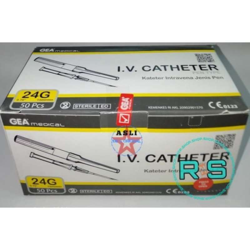 Promo Gea Iv Catheter 24 Jarum Infus Abocath Diskon 33% Di Seller ...