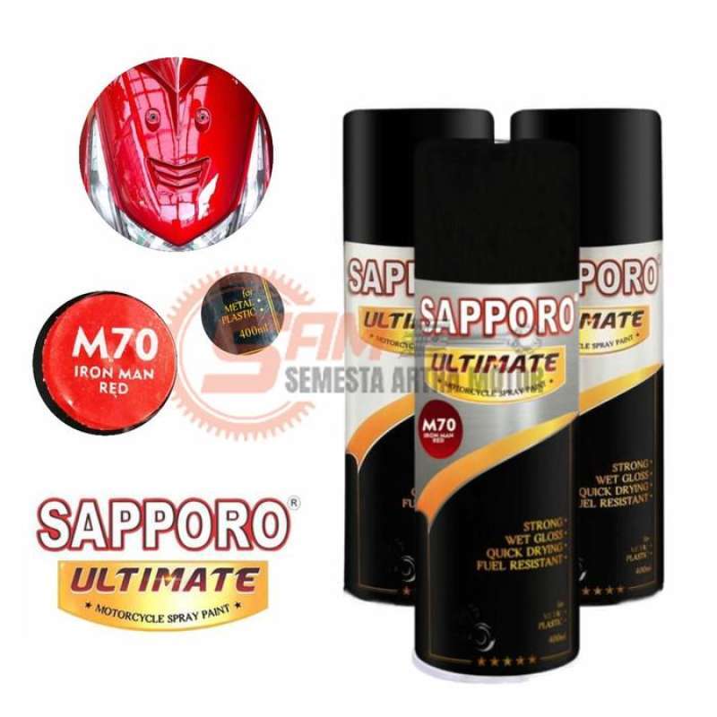 Jual Pilox Sapporo Ultimate Iron Man Red M70 Cat Semprot Pilok Metal ... Jual Pilox Sapporo Ultimate Iron Man Red M70 Cat Semprot Pilok Metal ...