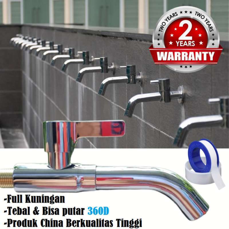 Promo Kran Wudhu / Kran wastafel Model Handle Panjang Full Kuningan ...