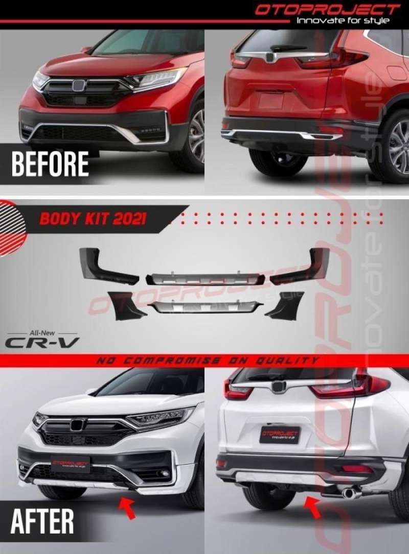 Jual Body Kit Set Premium Honda All New CRV Turbo Facelift 2021 ...