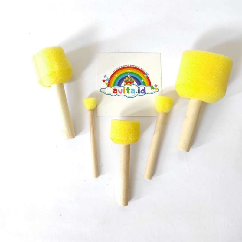 Jual avita.id Kuas Spon Paket DIY Painting Kit Spons Gambar Kuas Lukis ...