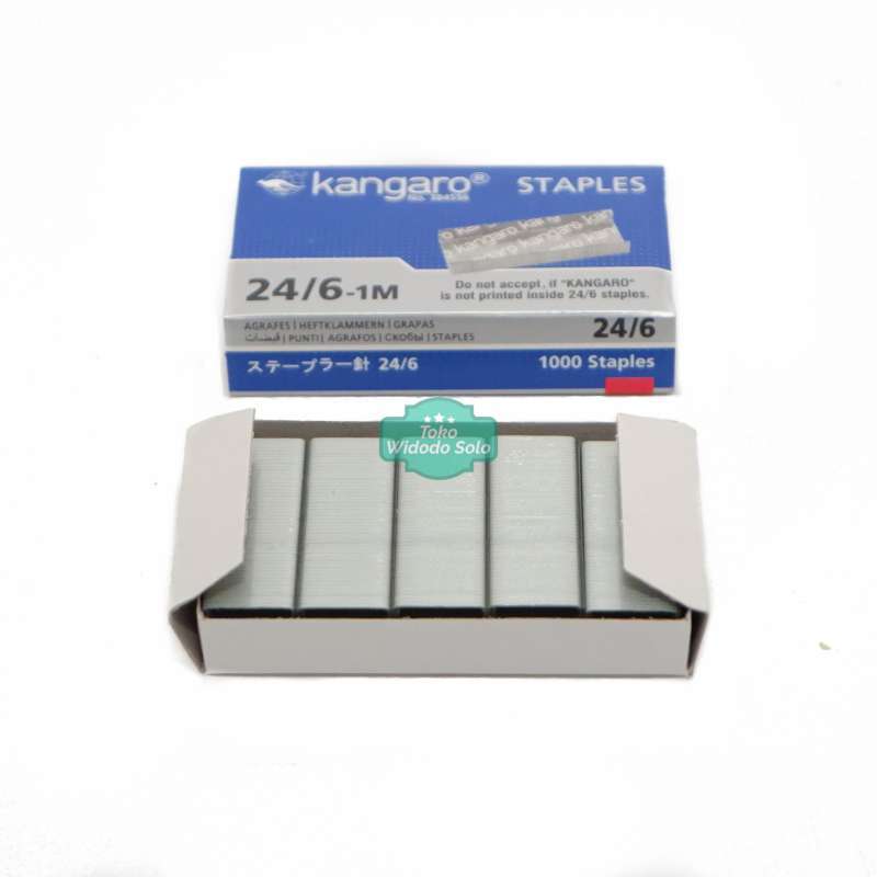 Jual Isi Stapler Besar Kangaro No 3 24/6 Staples Refill Stapler - 1 Box ...