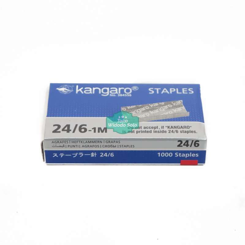 Jual Isi Stapler Besar Kangaro No 3 24/6 Staples Refill Stapler - 1 Box ...