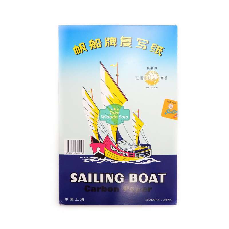 Jual Kertas Karbon Sailing Boat Folio F4 Dua Sisi Biru 21,5x33cm - 1 ...