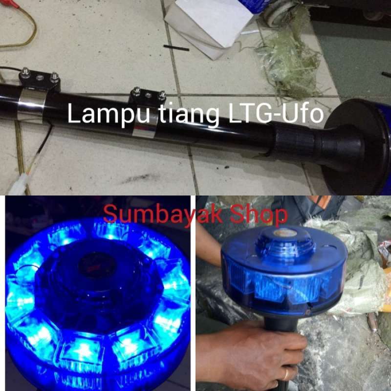 Promo STROBO TIANG MOTOR LTG MODEL UFO BIRU Diskon 23% di Seller ...
