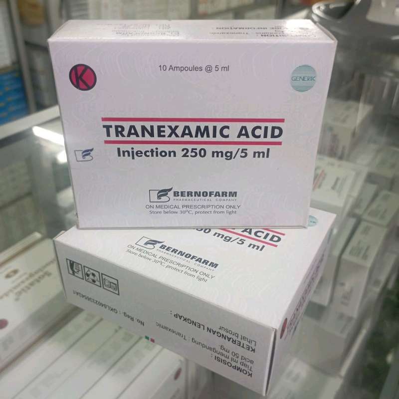 Jual Tranexamic acid 250mg injeksi / box di Seller Apotik Hanifa - Pal ...