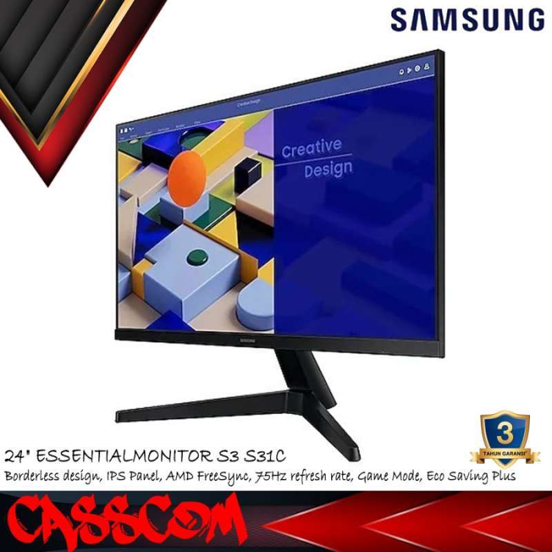 Jual LED Monitor Samsung 24 S24C310 Essential 75Hz HDMI IPS FreeSync ...