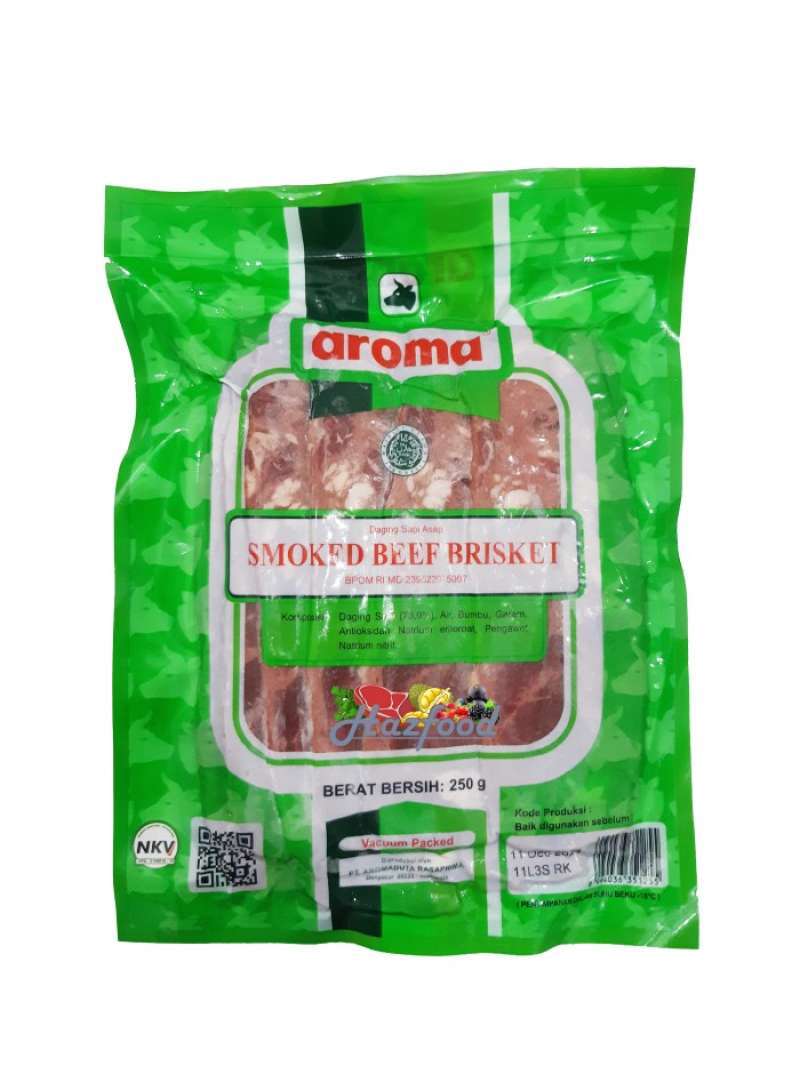 Jual Aroma Smoked Beef Brisket 250 Gram di Seller Hazfood - Karang Ayu ...
