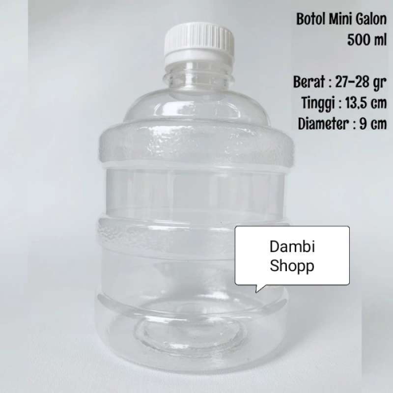 Jual Botol Galon Mini 500ml Per 1 Pcs // Botol Bentuk Galon Mini Di ...