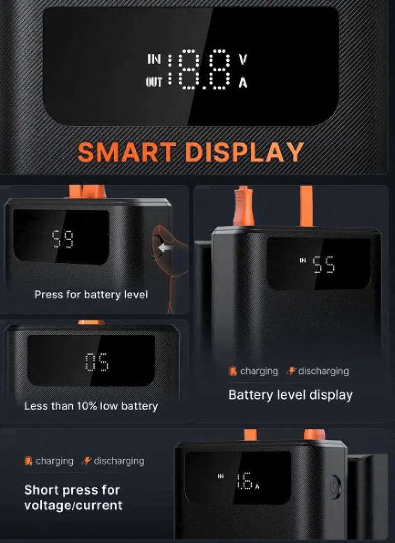 Promo Jsaux 20000mah Pd 65w Portable Charger Power Bank Pb6501 Steam ...