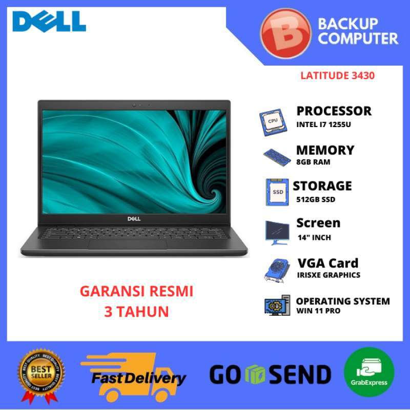 Jual DELL LATITUDE 3430 INTEL I7 1255U 8GB 512GB SSD WIN 11 PRO di ...