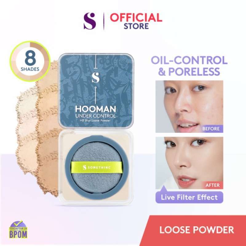 Promo SOMETHINC Hooman Under Control HD Blur Loose Powder - Bedak Tabur ...