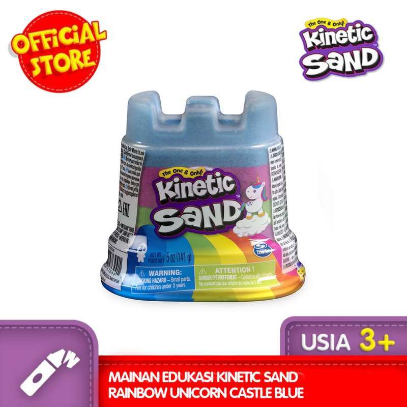 Jual Mainan Edukasi Kinetic Sand Rainbow Unicorn Castle Blue di Seller ...