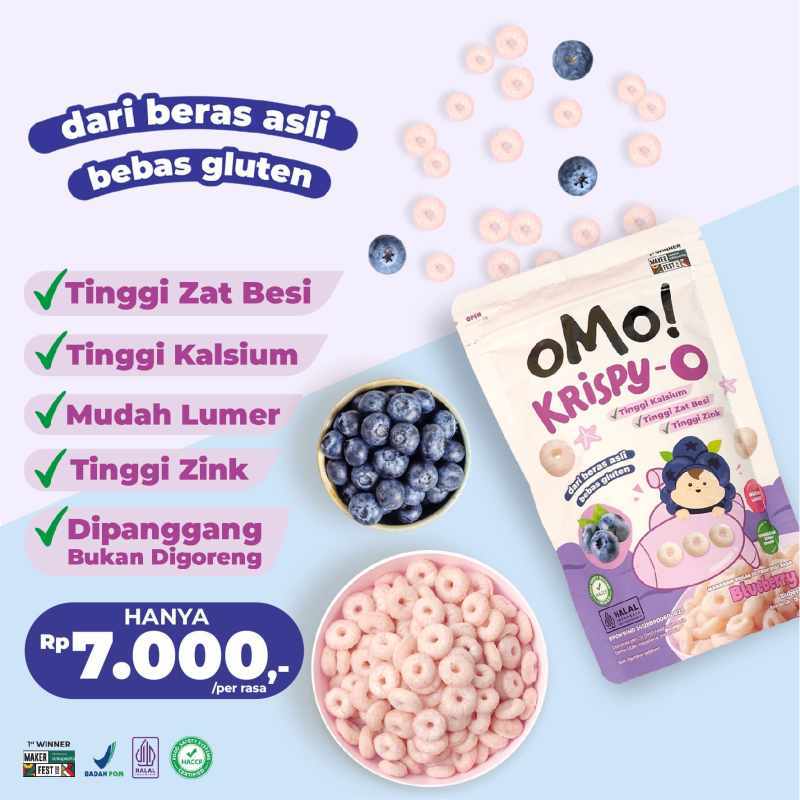 Jual [ New ] Omo! Krispy O - Blueberry Di Seller Omo! Healthy Snack ...