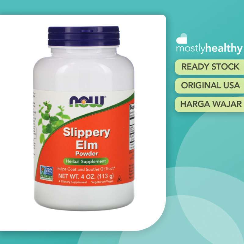 Promo Now Foods - Slippery Elm Powder 113 G - Ready Stock Diskon 23% Di ...