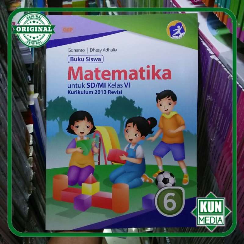 Promo BUKU MATEMATIKA KELAS 6 GUNANTO ERLANGGA GAP Diskon 23% di Seller ...