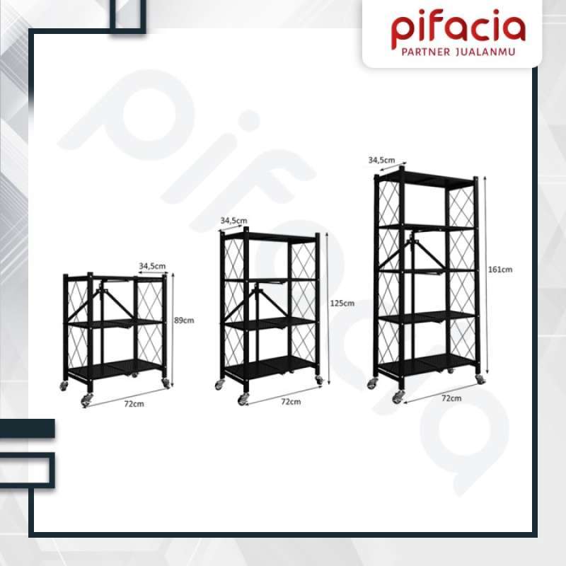 Promo Rak Dapur Susun Lipat Tanpa Instalasi Kitchen Rack Multifungsi ...