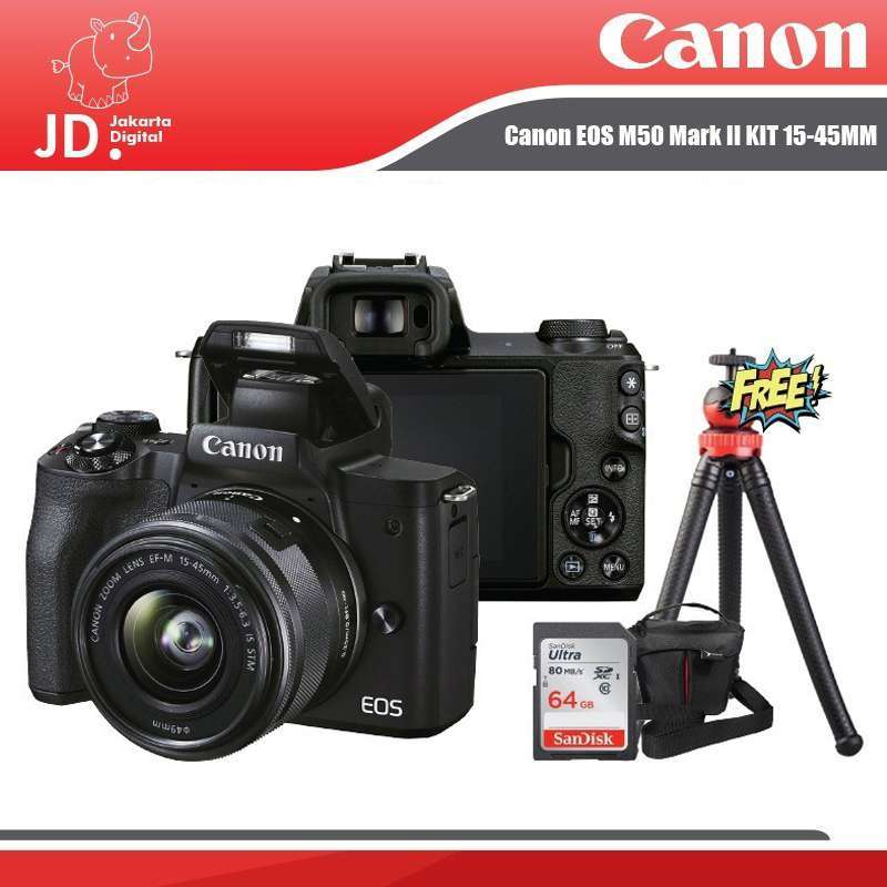 Promo Canon Eos M50 Mark Ii Kit 15-45 Mirrorless Digital Camera Diskon 9% Di Seller Jakarta ...