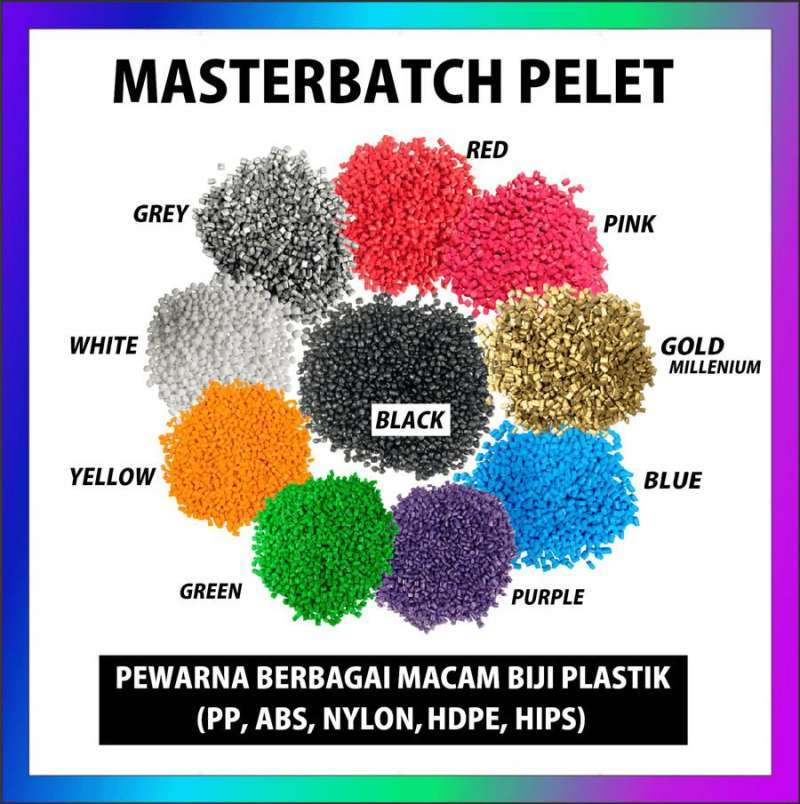 Jual Masterbatch Pelet Pellet Granula Pewarna Biji Plastik Plastic ...