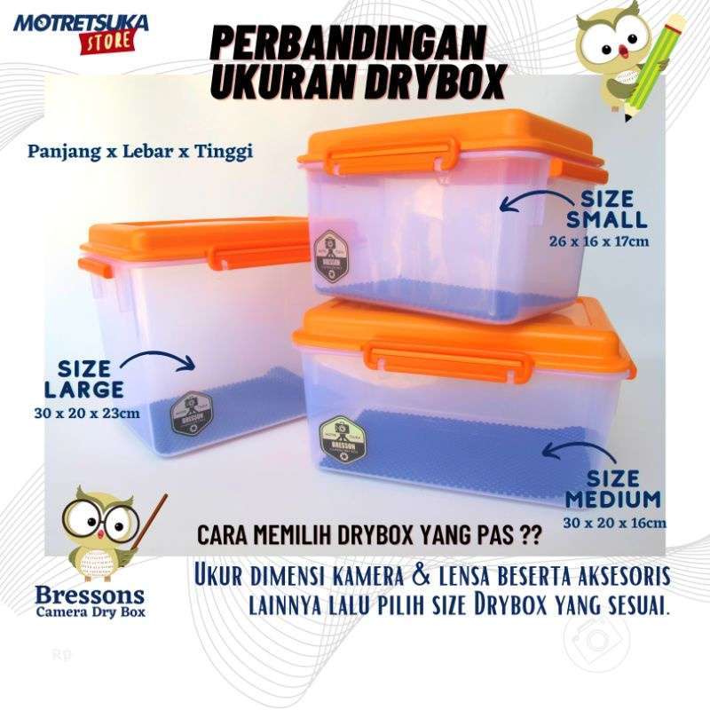 Promo Dry Box Medium Bressons Untuk Kamera Dan Lensa | Free Silica Gel ...