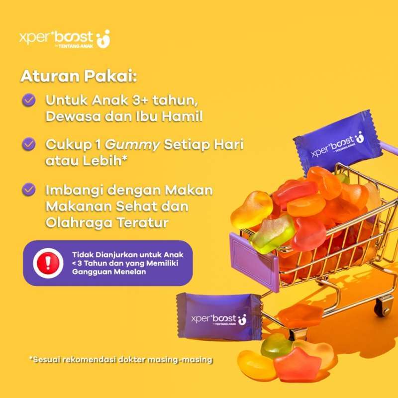 Jual Expert Boost Gummy Vitamin D 600 Iu Untuk Anak Ibu Hamil Xper ...