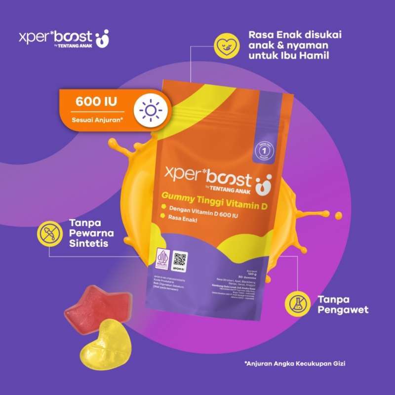Jual Expert Boost Gummy Vitamin D 600 Iu Untuk Anak Ibu Hamil Xper Xpert Care Di Seller Asibayi ...