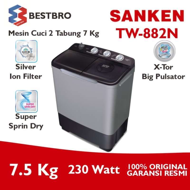 Promo Mesin Cuci 2 TW-882N Dua Tabung - JABODETABEK ONLY! Diskon 23% di Seller Surota Aska ...