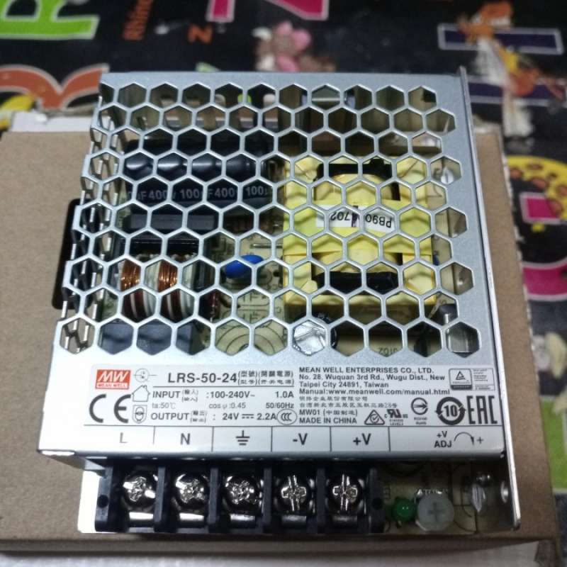 Jual Power Supply Mean Well Lrs 50-24/ Lrs 100-24 In: 220v Out: 24v - Multicolor Lrs 50-24 Di ...