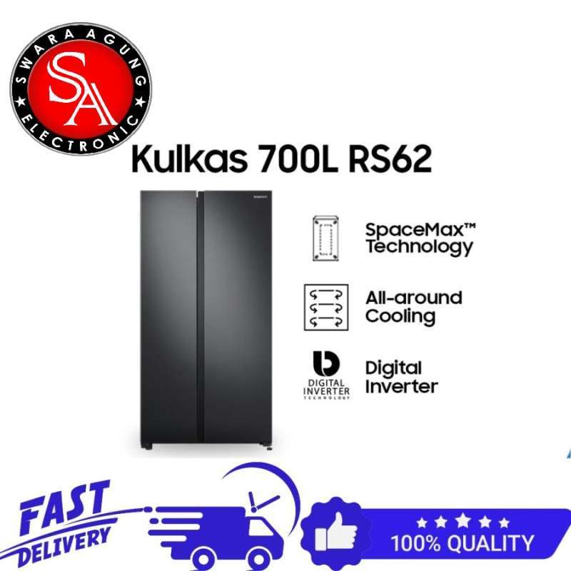 Promo Kulkas 2 Pintu Side By Side 700 Liter Samsung Rs62r5041b4 (black ...