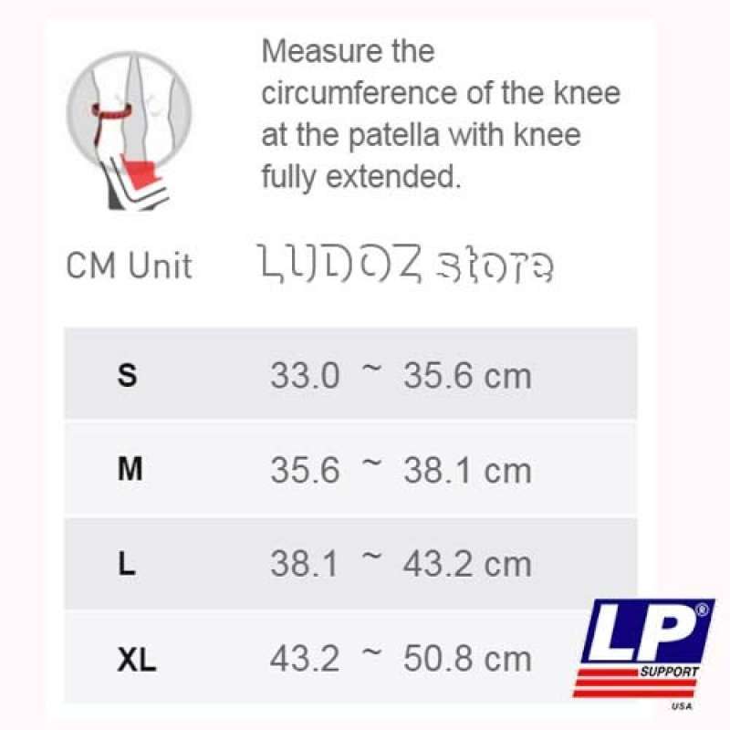 Promo Standard Knee with PAD LP-707 Support CLOSED PATELLA Decker lutut ...