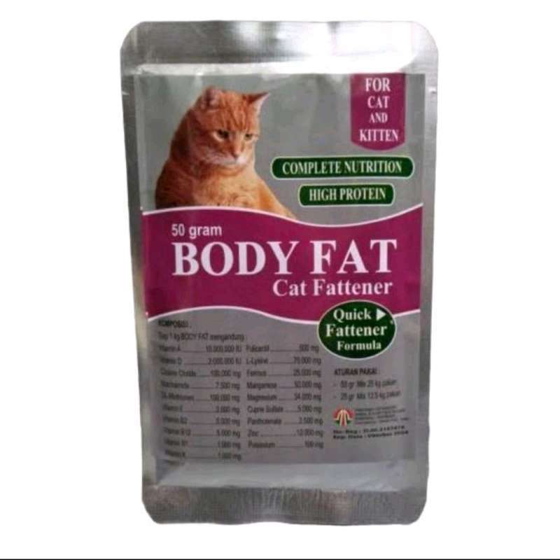 Jual Vitamin Penggemuk Kucing Body Fat Di Seller All In One Solution ...