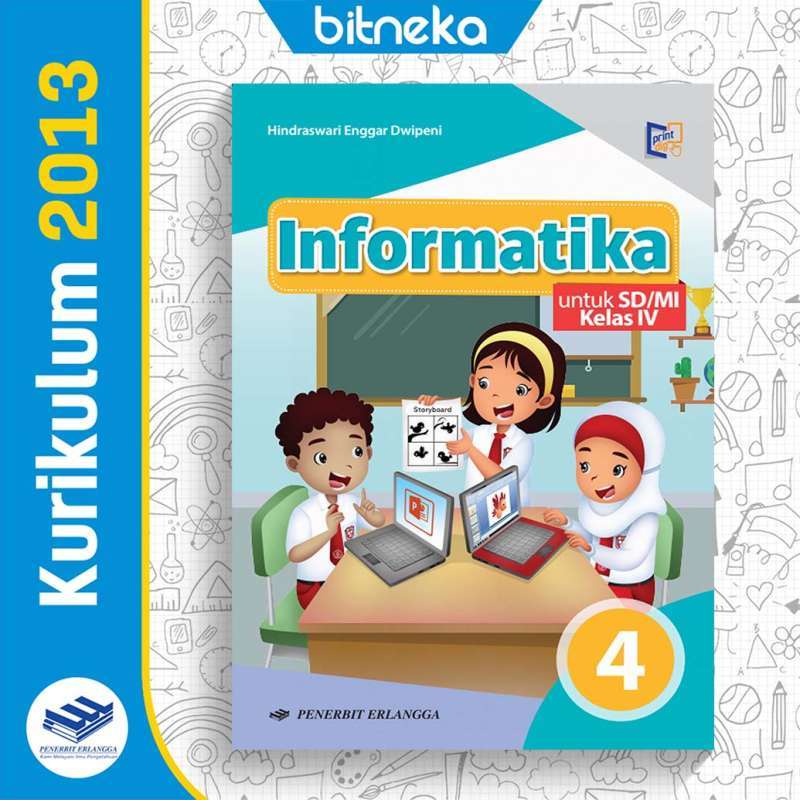 Promo Buku Teks Informatika SD/MI Kelas 4 - K13 Erlangga Diskon 10% di ...