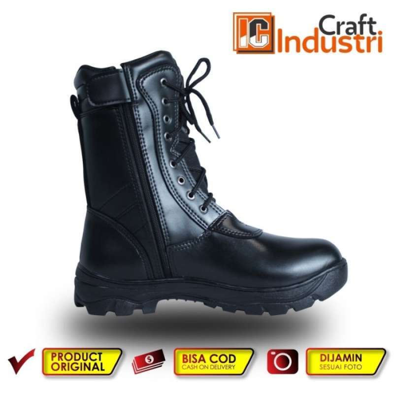 Promo Sepatu TNI AD Sole Army | Satpam Polri Security - LA01 Diskon 23% ...